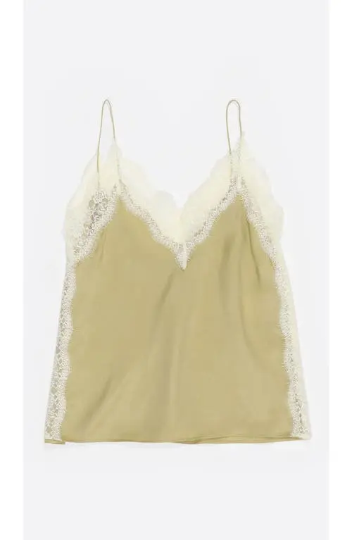 Bimba Y Lola Lace Strappy Top - Light Khaki