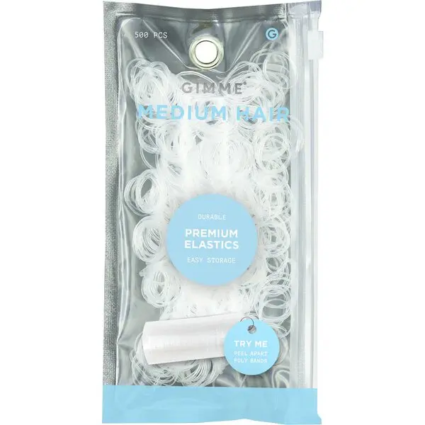 GIMME BEAUTY Elastic Stacks 500pk - White