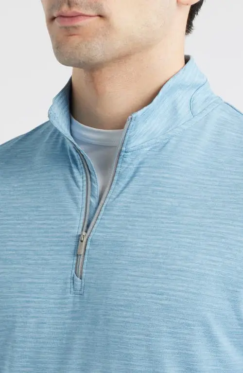 Johnnie-o Kanan Quarter Zip Pullover - Carbon Fiber