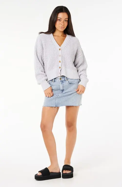 Rip Curl Relaxed Fit Knit Cardigan - Grey