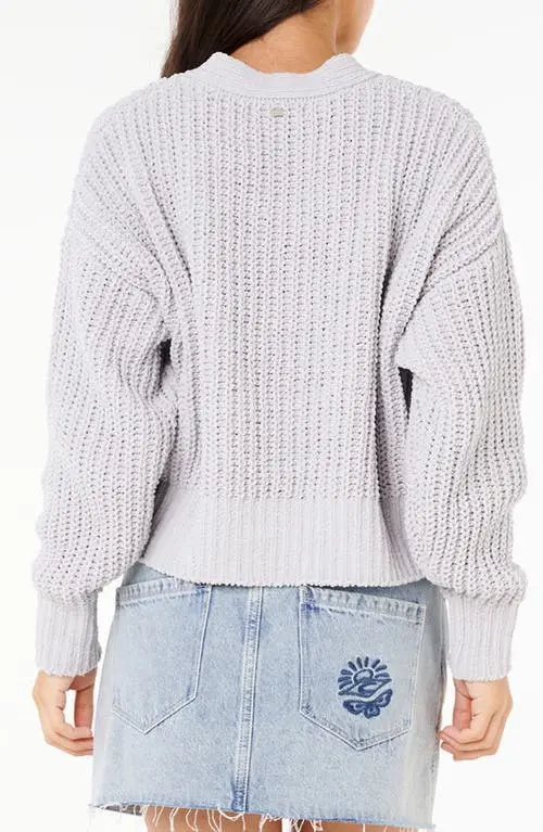 Rip Curl Relaxed Fit Knit Cardigan - Grey