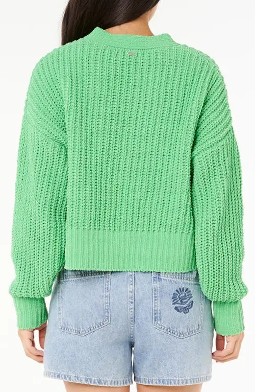 Rip Curl Relaxed Fit Knit Cardigan - Irish Green