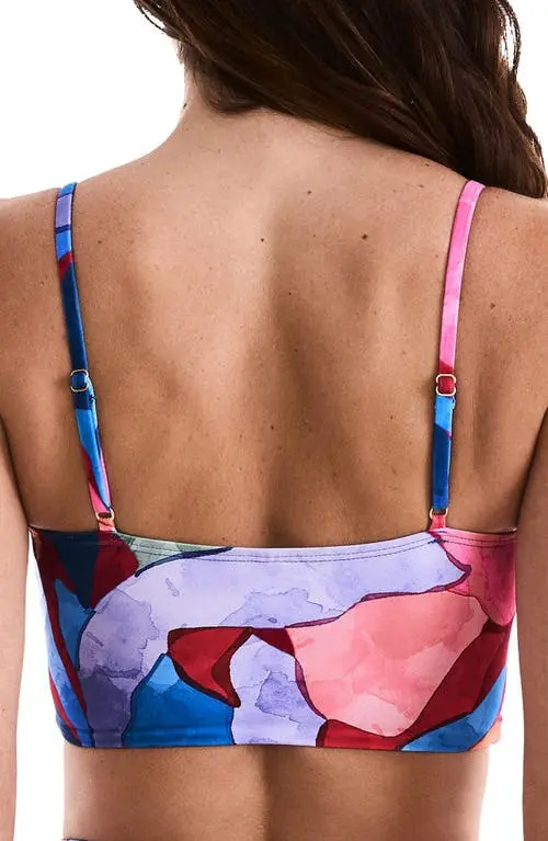 MIMI FLAMINGO Jamie Cross Front Longline Bikini Top