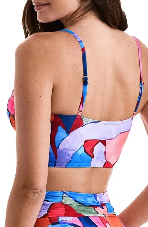 MIMI FLAMINGO Jamie Cross Front Longline Bikini Top