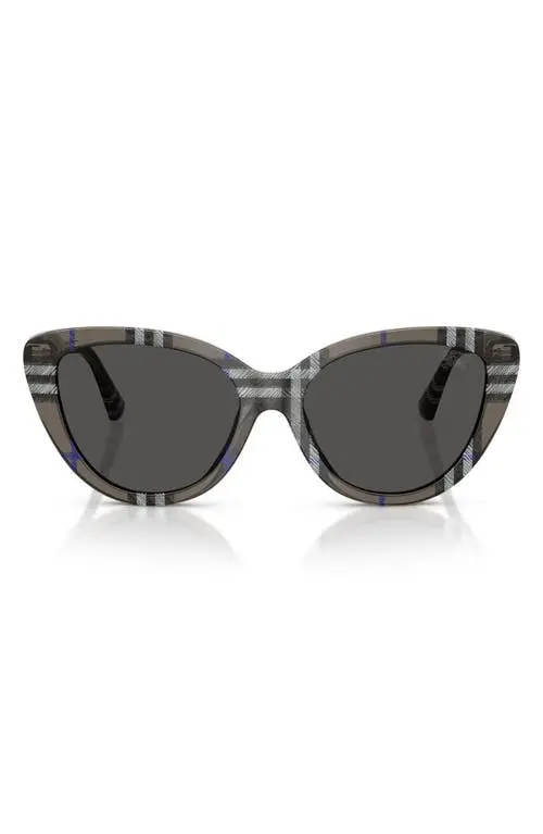 Burberry 55mm Cat Eye Sunglasses - Dark Grey
