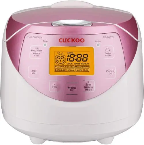 CUCKOO 6-cup Micom Rice Cooker With Nonstick Inner Pot - White