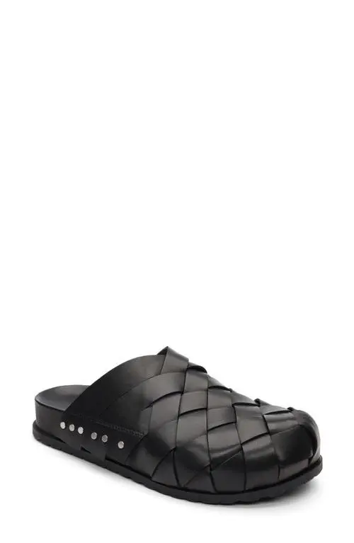 Ash Tor Woven Clog - Black
