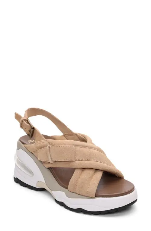 Ash Delia Slingback Wedge Sandal - Desert