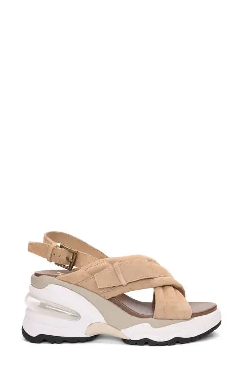 Ash Delia Slingback Wedge Sandal - Desert