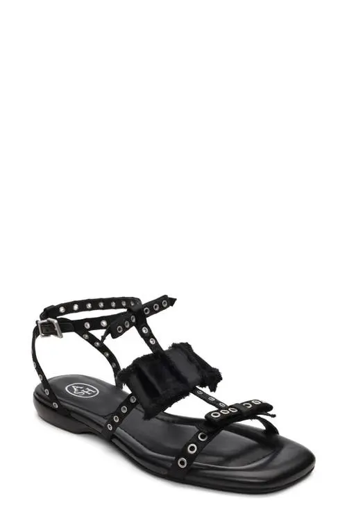 Ash Studded Ankle Strap Slide Sandal