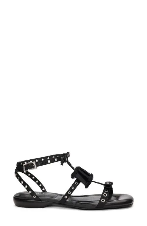 Ash Studded Ankle Strap Slide Sandal