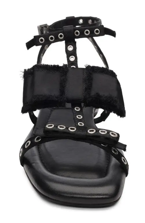 Ash Studded Ankle Strap Slide Sandal