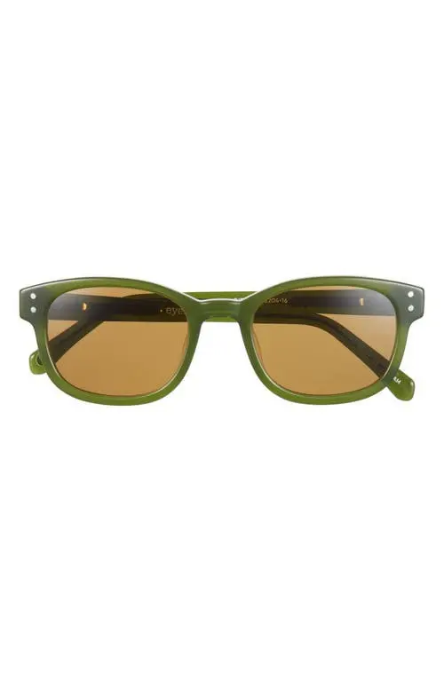 Eyebobs Biff 52mm Square Reading Glasses - Olive Green/polarized Brown
