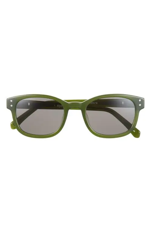 Eyebobs Biff 52mm Square Reading Glasses - Olive Green/polarized Grey