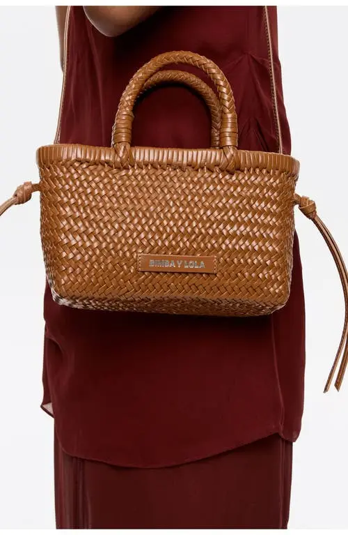 Bimba Y Lola Plaited Leather Mini Bag