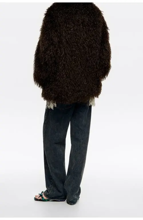 Bimba Y Lola Faux Fur Overcoat
