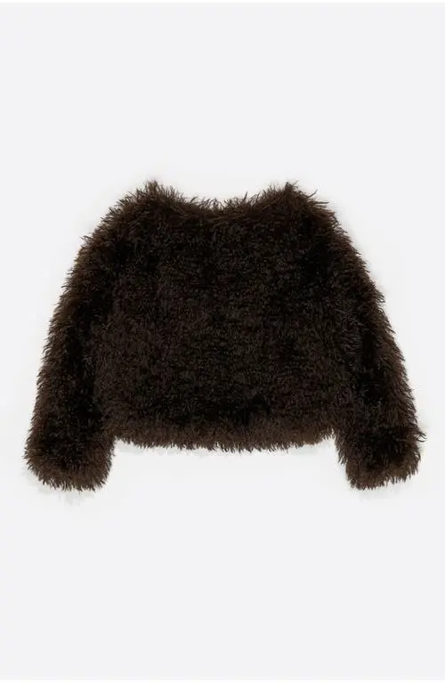 Bimba Y Lola Faux Fur Pullover Coat