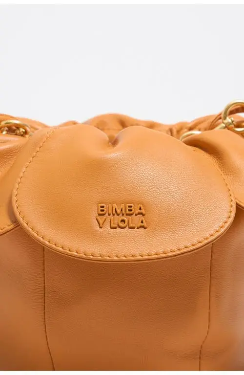 Bimba Y Lola Leather Petalo Bag - Vanilla