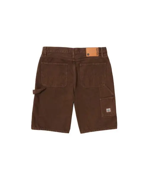 VOWELS Denim Painter Shorts - Brown
