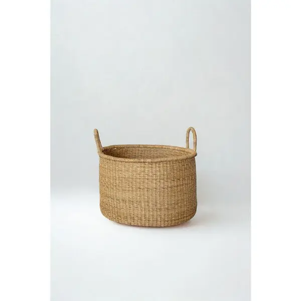 MBARE Handwoven Short Hamper - Natural