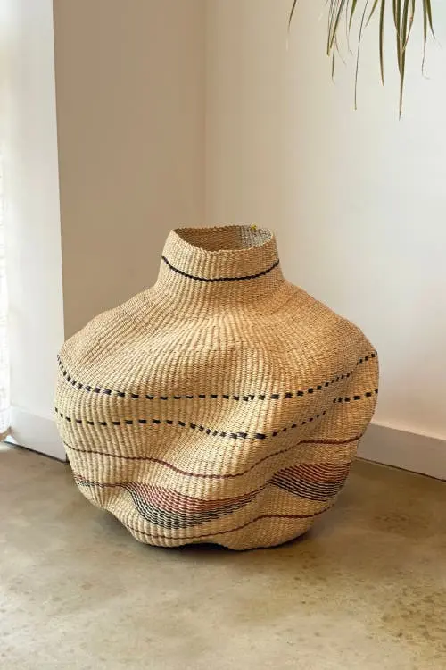 MBARE Handwoven Wave Basket