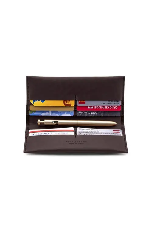 EZRA ARTHUR Long Wallet - Malbec