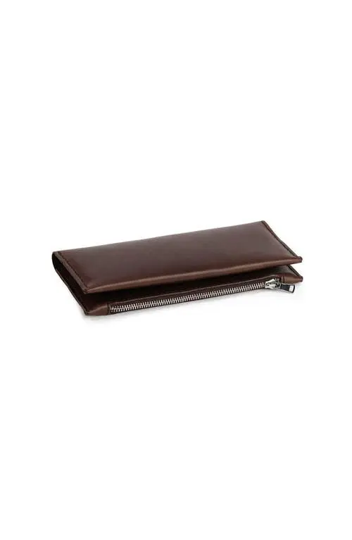 EZRA ARTHUR Long Zipper Wallet - Malbec