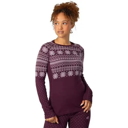 Kari Traa Vilma Long-sleeve Baselayer - Wine