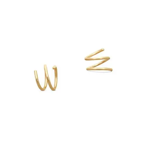 ABLE Cora Coil Stud Earrings - Gold