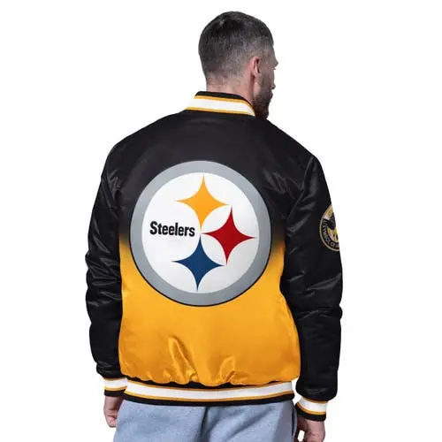 STARTER Pittsburgh Steelers Pass Rush Varsity Jacket