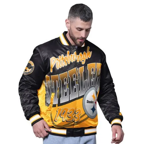 STARTER Pittsburgh Steelers Pass Rush Varsity Jacket