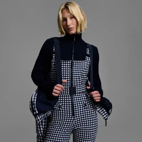 Cordova Cortina Down Jacket - Indigo Gingham