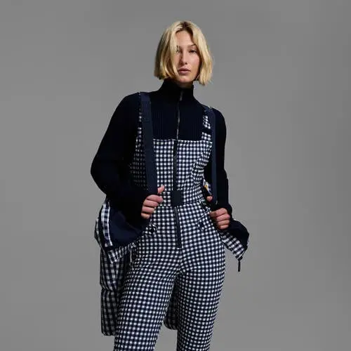 Cordova Cortina Down Jacket - Indigo Gingham