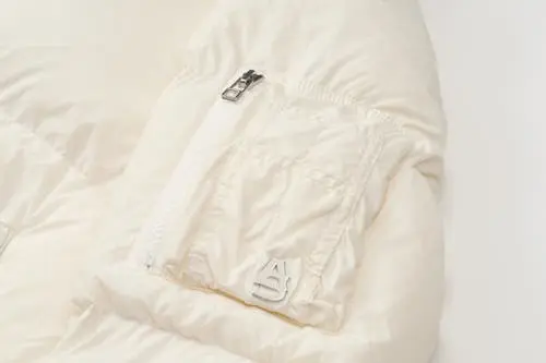 ALPHA STYLE Leverett Cropped Down Puffer - White