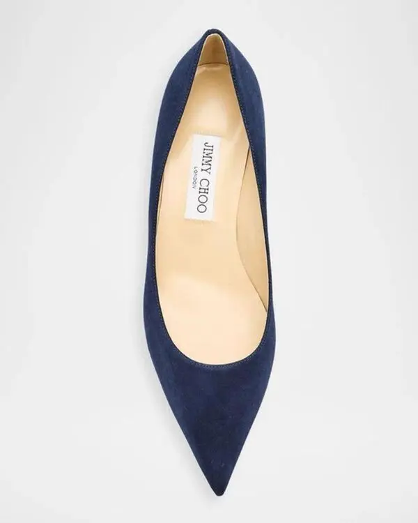 JIMMY CHOO Amelia Suede Kitten Heel Pumps