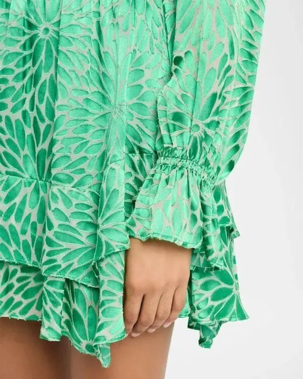 Ramy Brook Marianna Floral Silk-blend Mini Dress