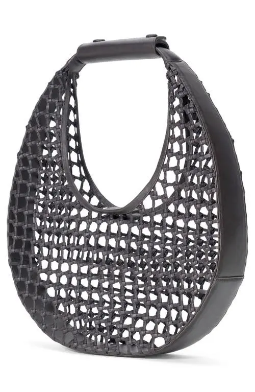 Staud Hand-knotted Leather Moon Tote - Espresso