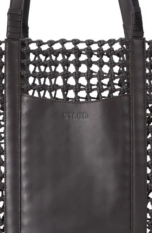 Staud Hand-knotted Leather Tote Bag