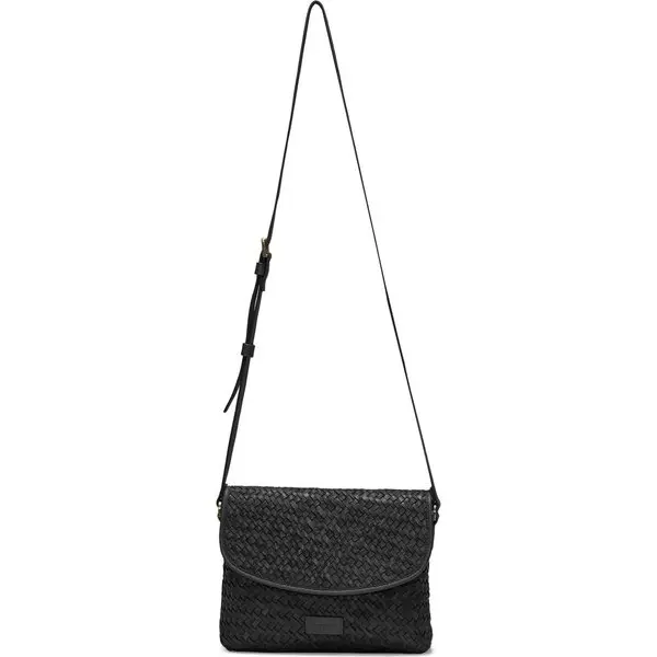ECOTORIE Irving Woven Crossbody Bag - Black