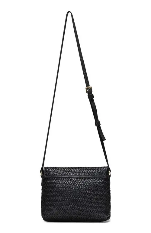 ECOTORIE Irving Woven Crossbody Bag - Black