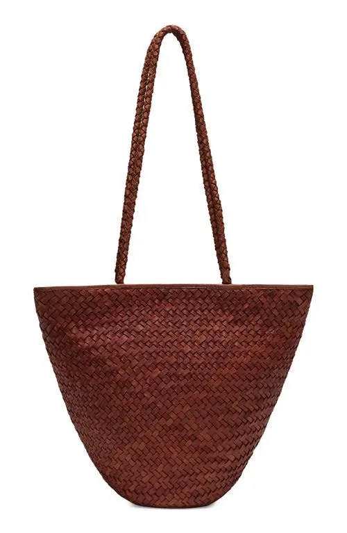 ECOTORIE Cotorie Arlington Woven Leather Bucket Bag