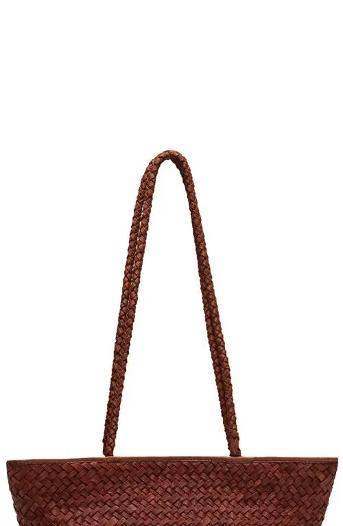 ECOTORIE Cotorie Arlington Woven Leather Bucket Bag