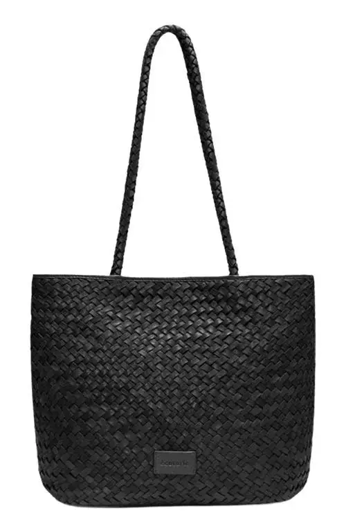 ECOTORIE Lubbock Woven Leather Tote Bag