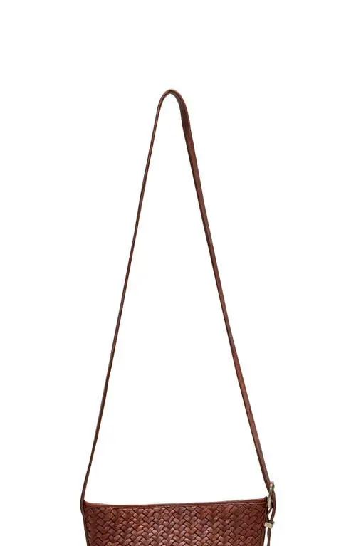 ECOTORIE Waco Leather Bucket Bag - Brandy