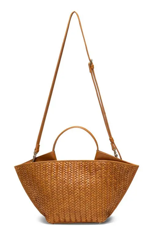 ECOTORIE Small Woven Crossbody Bag - Tan