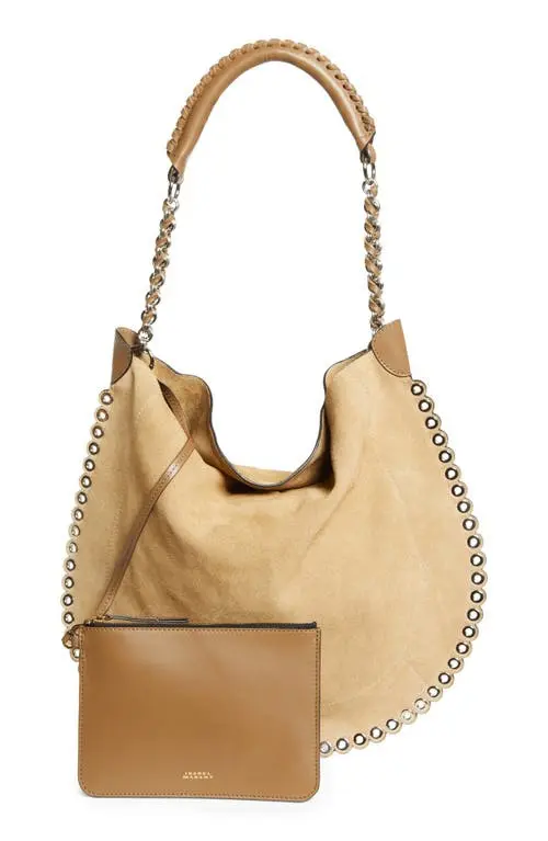 Isabel Marant Oskan Soft Suede Hobo Bag