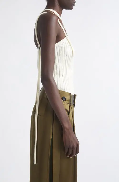 AISLING CAMPS Convertible Merino Wool Camisole - Ivory