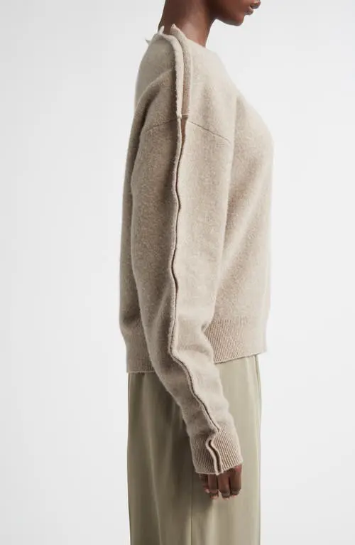 AISLING CAMPS Sculpted Wool Blend Pullover Sweater