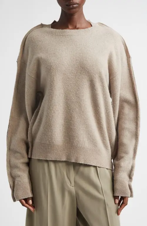 AISLING CAMPS Sculpted Wool Blend Pullover Sweater