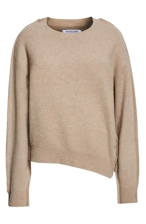 AISLING CAMPS Sculpted Wool Blend Pullover Sweater